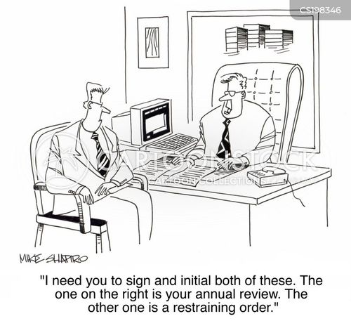 Restraining Order Cartoons and Comics - funny pictures from CartoonStock