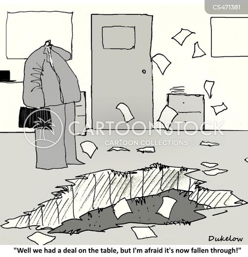 Falling Through Cartoons and Comics - funny pictures from CartoonStock