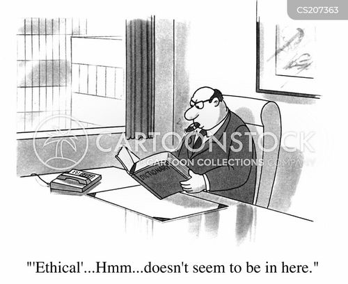 Ethical Principles Cartoons and Comics - funny pictures from CartoonStock
