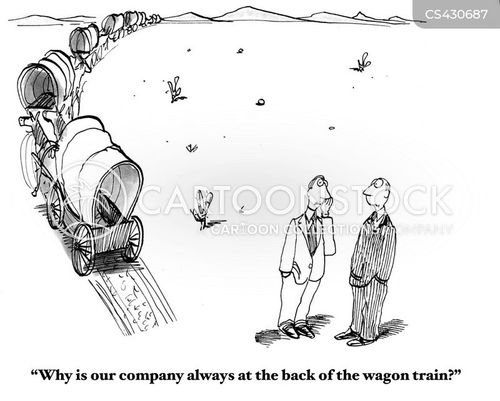 Wagon Trail Cartoons and Comics - funny pictures from CartoonStock