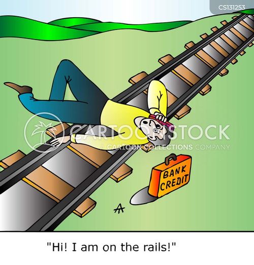 Train Tracks Cartoons and Comics - funny pictures from CartoonStock