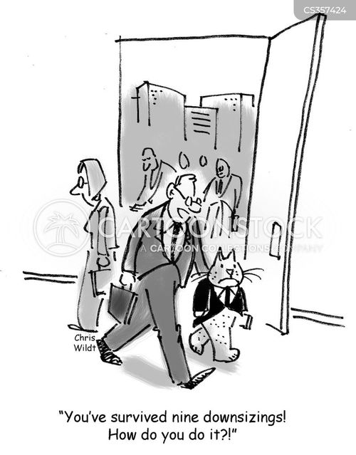 Surviving Downsizing Cartoons and Comics - funny pictures from CartoonStock