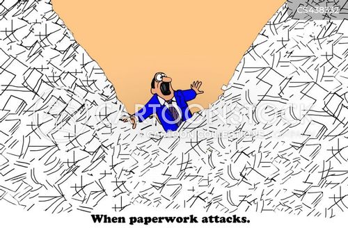 Drowning In Paperwork Cartoons and Comics - funny pictures from ...