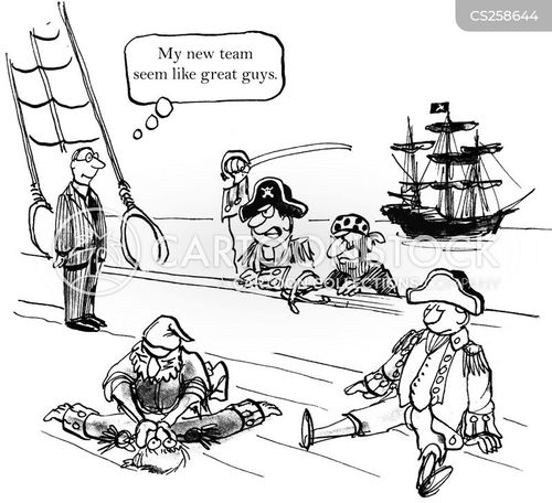 Pirate Crew Cartoons and Comics - funny pictures from CartoonStock