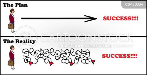 Path To Success Cartoons and Comics - funny pictures from CartoonStock
