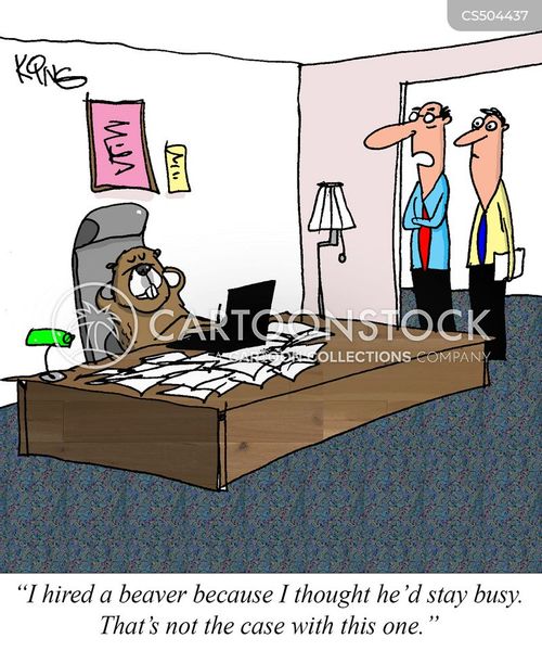 Busy Beaver Cartoons and Comics - funny pictures from CartoonStock