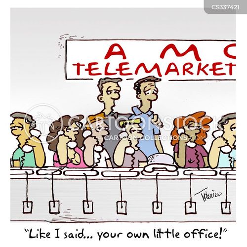 Telemarketed Cartoons and Comics - funny pictures from CartoonStock