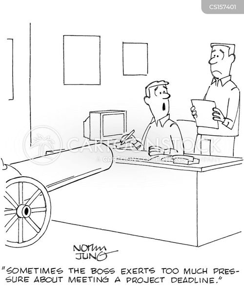 Project Deadline Cartoons and Comics - funny pictures from CartoonStock
