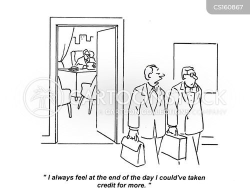 Credit Taking Cartoons and Comics - funny pictures from CartoonStock