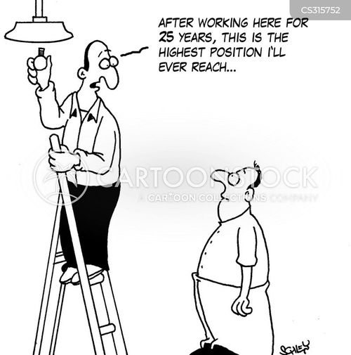 Step Ladder Cartoons and Comics - funny pictures from CartoonStock