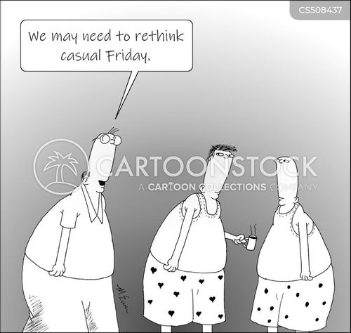 Inappropriate Dress For Work Cartoon