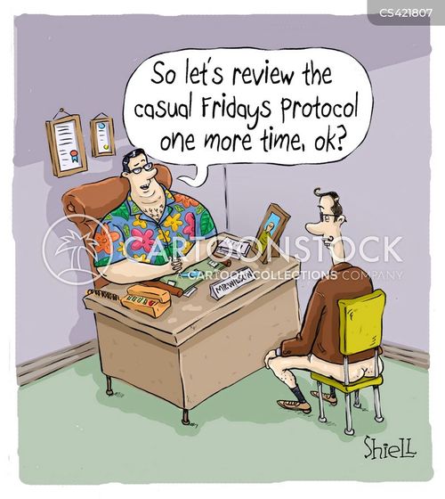 Sartorial Protocol Cartoons and Comics - funny pictures from CartoonStock