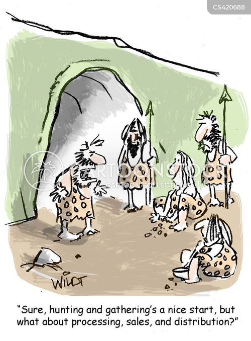 Hunter Gatherer Cartoons and Comics - funny pictures from CartoonStock