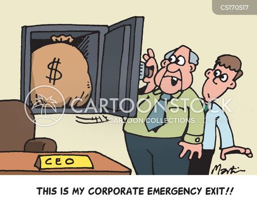 Exit Strategy Cartoons and Comics - funny pictures from CartoonStock