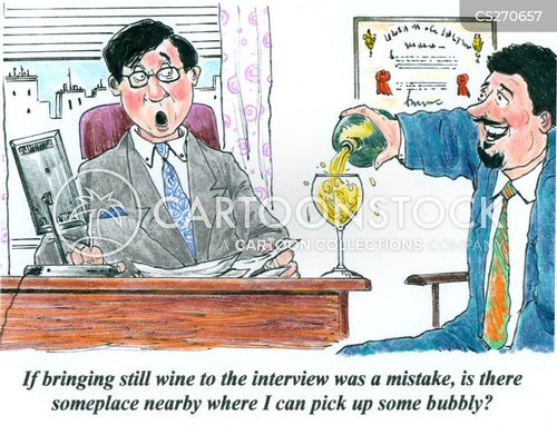 Interview Mistakes Cartoons and Comics - funny pictures from CartoonStock