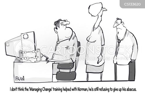 Managing Change Cartoons and Comics - funny pictures from CartoonStock