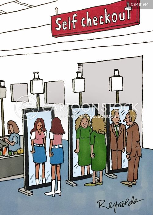 Self Checkout Cartoons and Comics - funny pictures from CartoonStock