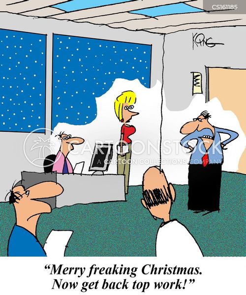 Holiday Office Party Funny Comic