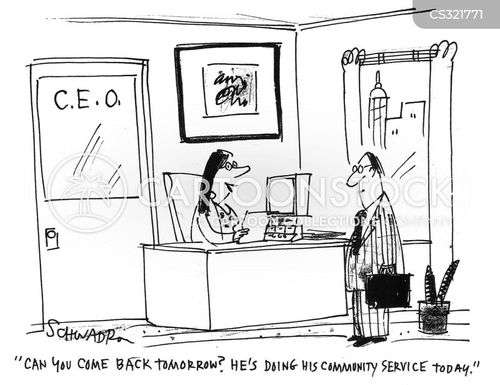 Community Service Cartoons and Comics - funny pictures from CartoonStock