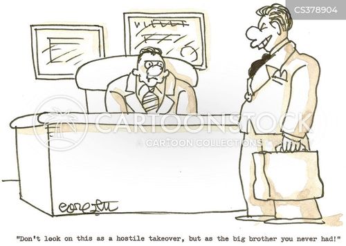 Hostile Takovers Cartoons and Comics - funny pictures from CartoonStock