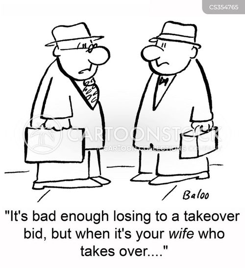 Hostile Bid Cartoons and Comics - funny pictures from CartoonStock