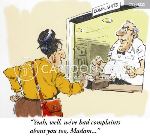 Complaint Department Cartoons and Comics - funny pictures from CartoonStock