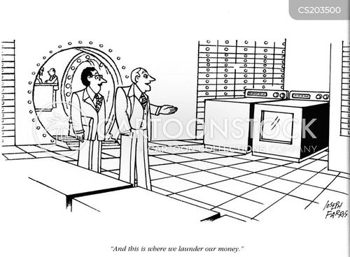 Money Laundering Cartoons and Comics - funny pictures from CartoonStock