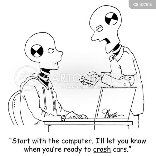 Car Crashes Cartoons and Comics - funny pictures from CartoonStock