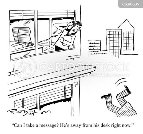 Take A Message Cartoons and Comics - funny pictures from CartoonStock