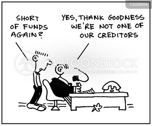 Creditors Cartoons and Comics - funny pictures from CartoonStock