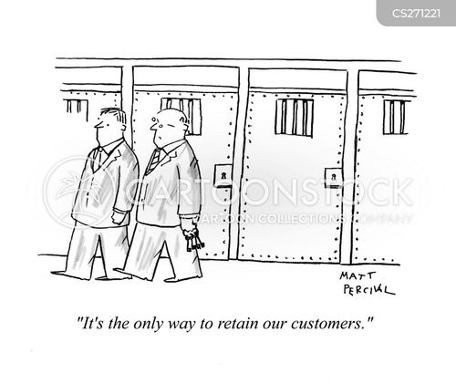 Customer Retention Cartoons and Comics - funny pictures from CartoonStock