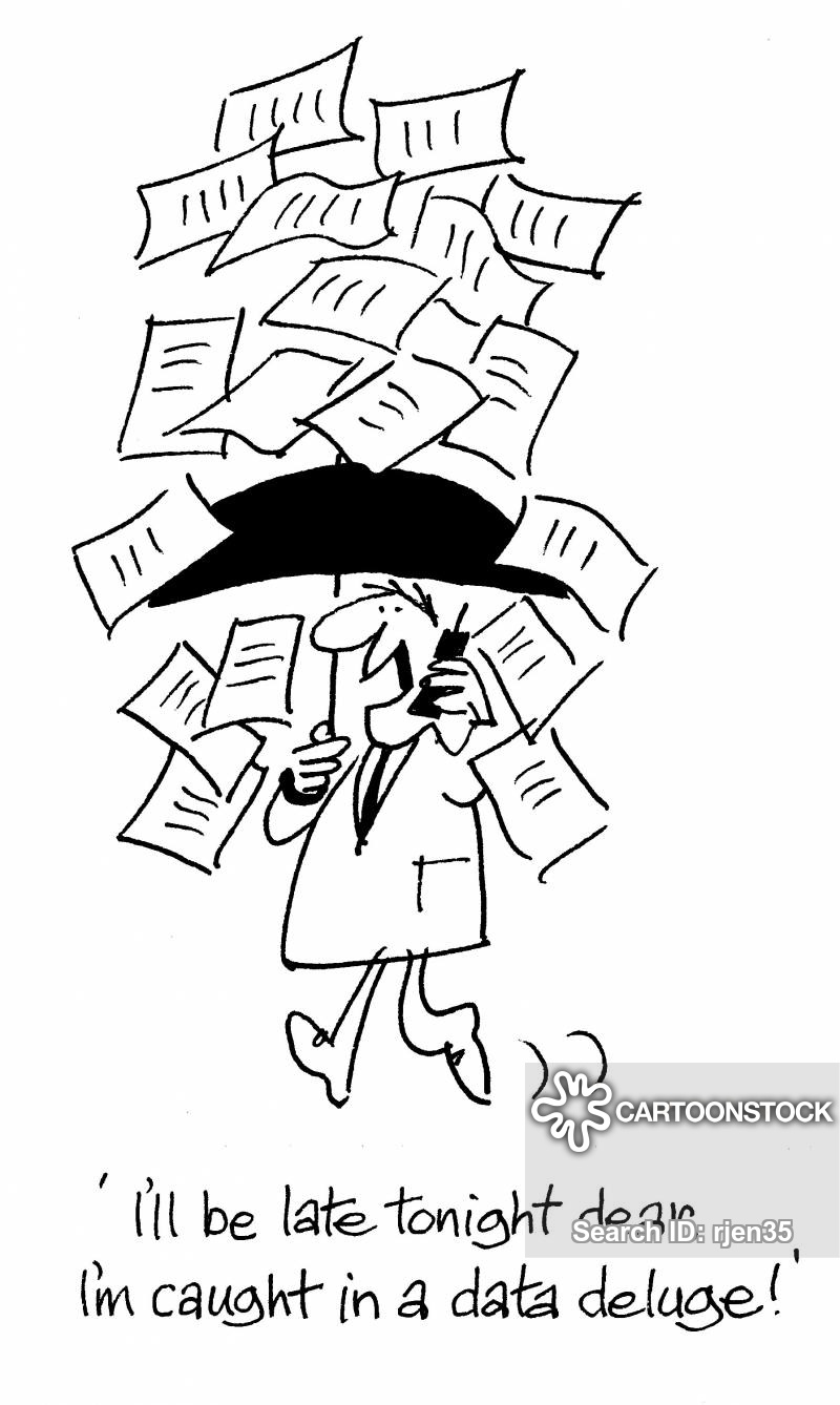 Data Overload Cartoons and Comics - funny pictures from CartoonStock