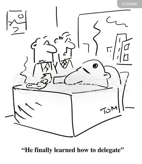 Delegating Tasks Cartoons and Comics - funny pictures from CartoonStock