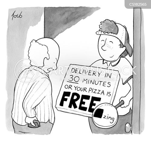 Cold Pizza Cartoons and Comics - funny pictures from CartoonStock