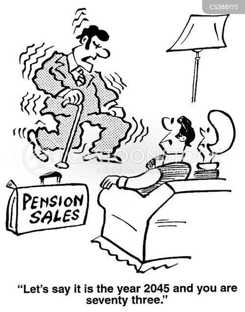 Pension Sales Cartoons and Comics - funny pictures from CartoonStock