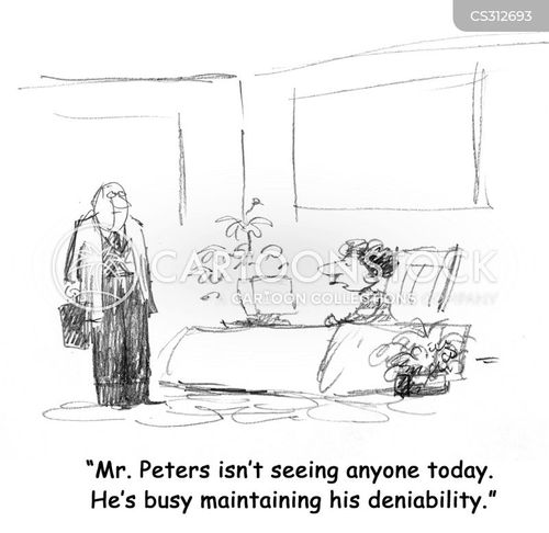 Deniability Cartoons and Comics - funny pictures from CartoonStock