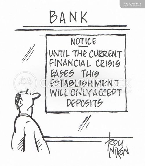 Banking Notices Cartoons and Comics - funny pictures from CartoonStock