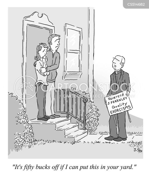 Demonic Possession Cartoons and Comics - funny pictures from CartoonStock