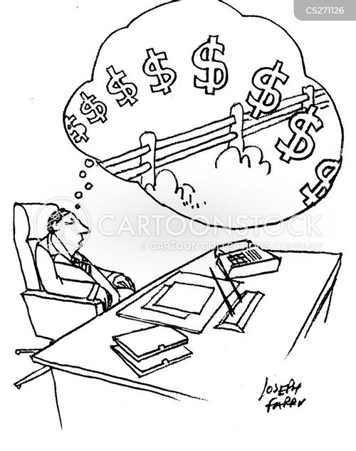 Dreaming Of Wealth Cartoons and Comics - funny pictures from CartoonStock