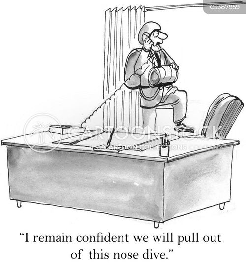 Nosedive Cartoons and Comics - funny pictures from CartoonStock