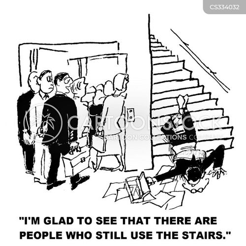Stair Case Cartoons and Comics - funny pictures from CartoonStock