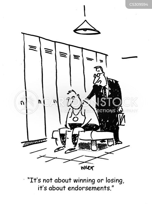 Endorsing Cartoons and Comics - funny pictures from CartoonStock