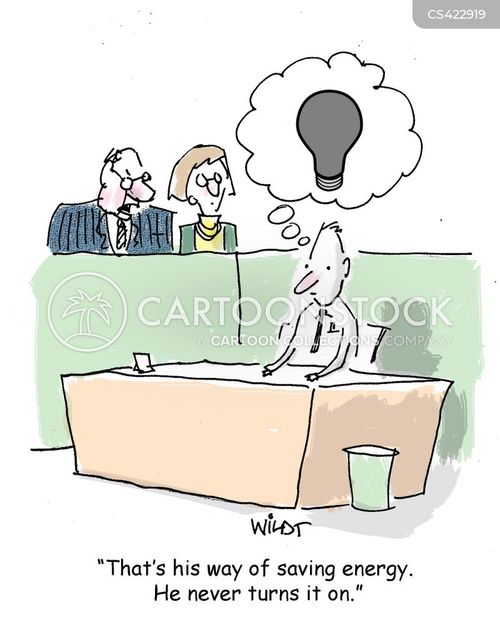 Conserving Energy Cartoons and Comics - funny pictures from CartoonStock