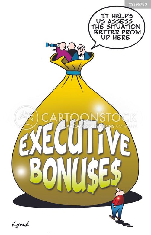 Banker Bonuses Cartoons and Comics - funny pictures from CartoonStock