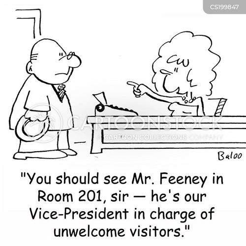 Unwelcome Visitors Cartoons and Comics - funny pictures from CartoonStock