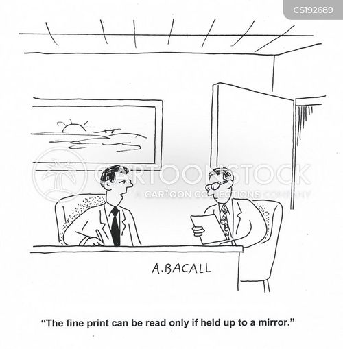 Fine Print Cartoons and Comics - funny pictures from CartoonStock
