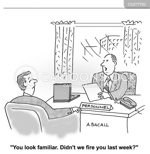 Getting Sacked Cartoons and Comics - funny pictures from CartoonStock