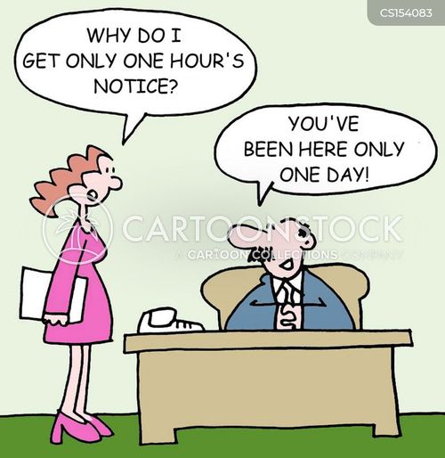 Notice Period Cartoons and Comics - funny pictures from CartoonStock