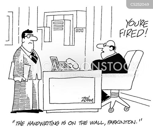 Writing On The Wall Cartoons and Comics - funny pictures from CartoonStock