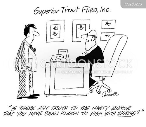 Trout Fishing Cartoons and Comics - funny pictures from CartoonStock